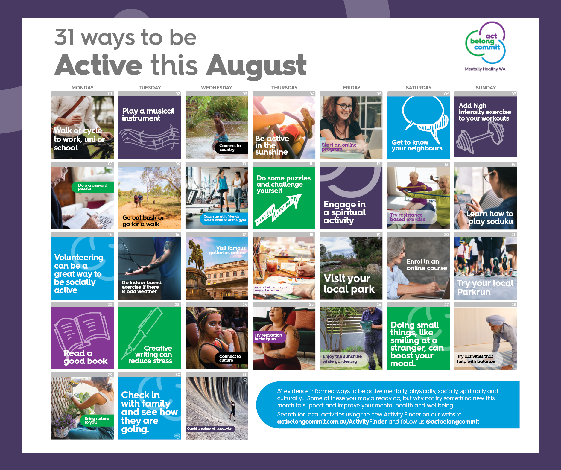 Home - Act Belong Commit | Promoting Positive Mental Health in WA